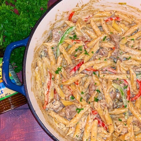 Jamaican Rasta Pasta - Let's Eat Cuisine