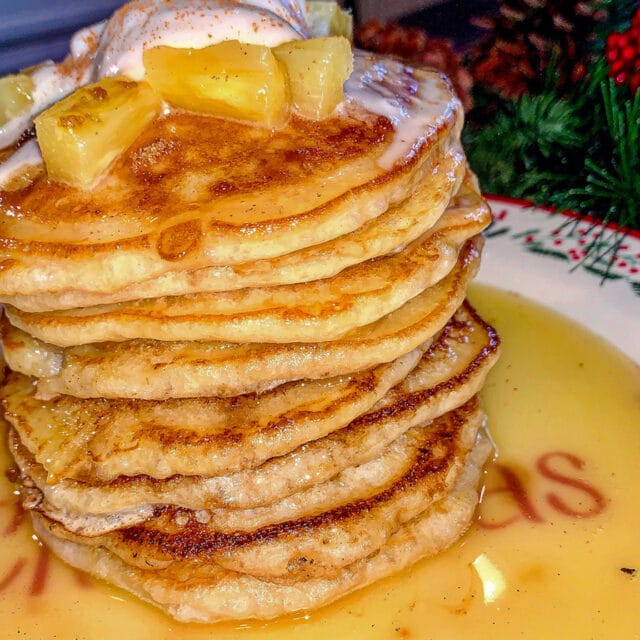 Pineapple Upside-down Pancakes - Let's Eat Cuisine