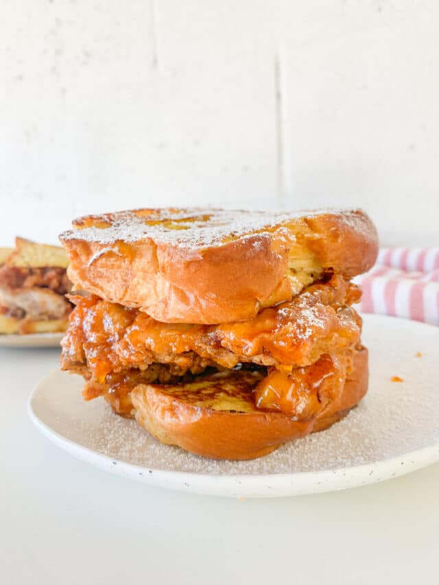 French Toast Fried Chicken Sandwich - Let's Eat Cuisine