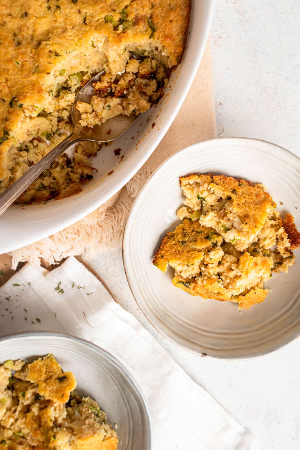 Sausage & Sage Cornbread Dressing - Let's Eat Cuisine