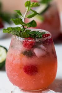 The Raspberry Gin Fizz - Let's Eat Cuisine