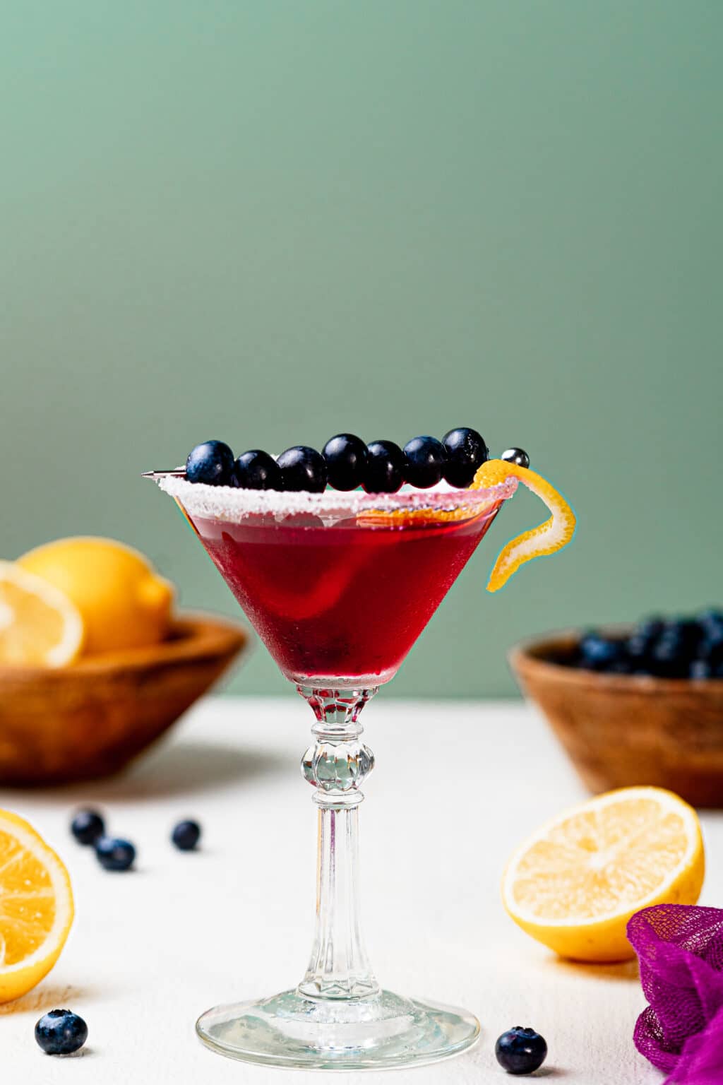 Blueberry Lemon Drop Martini - Let's Eat Cuisine